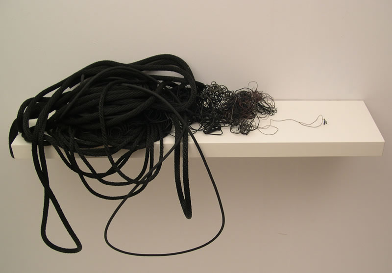 Liliana Porter - Forced Labor (rope)